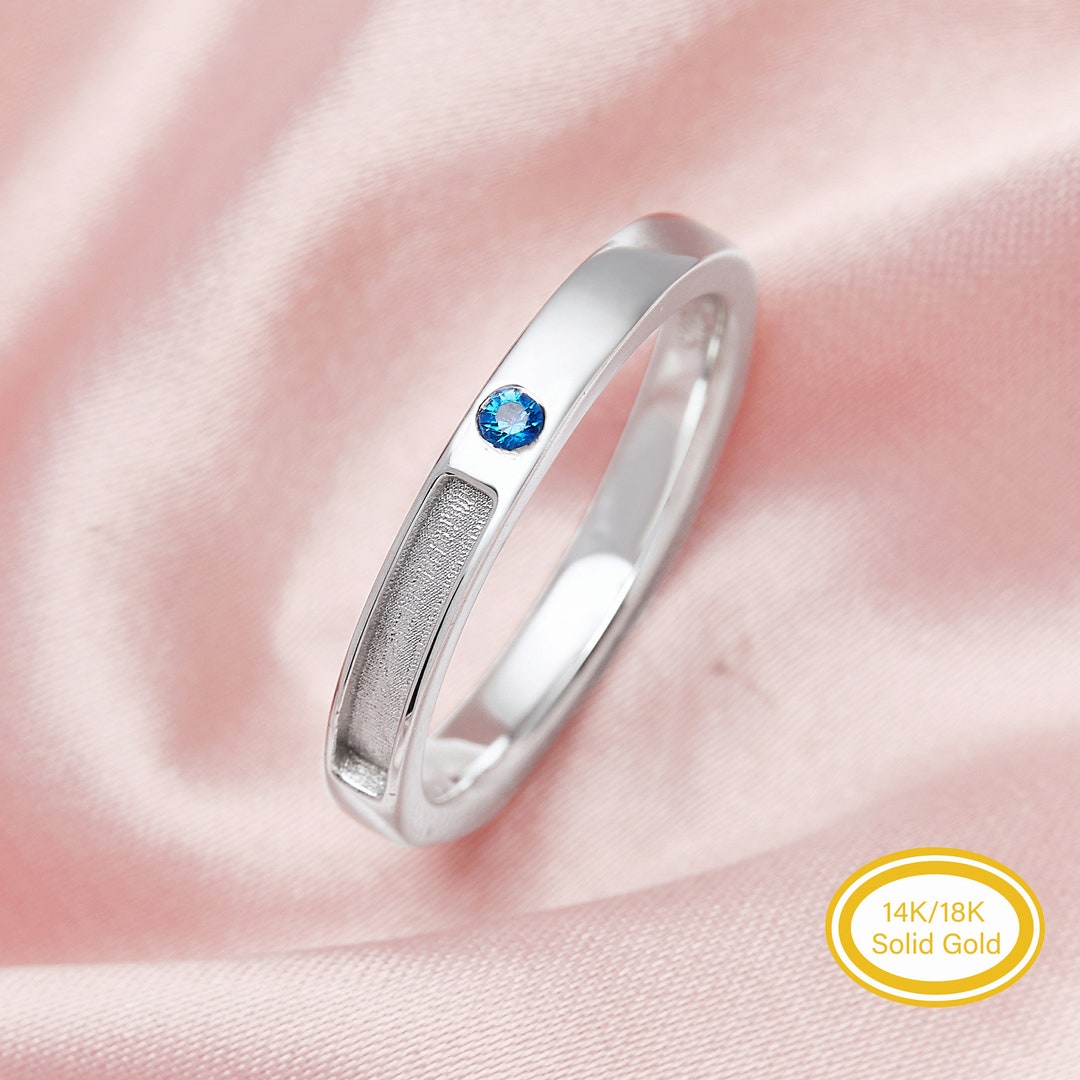 Keepsake Breast Milk Resin Birthstone Ring Settings,solid 14K 18K Gold ...