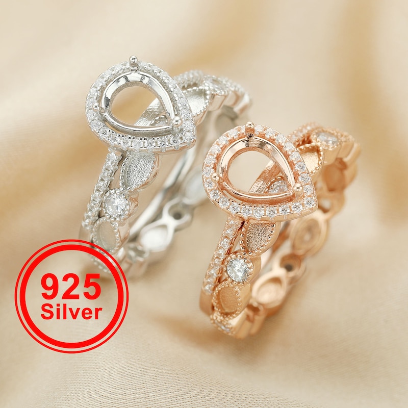 Pear Stack Rings - Etsy