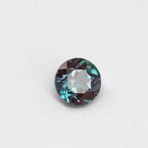 Lab Grown Alexandrite Faceted Gemstone,round Color Change Stone,june ...
