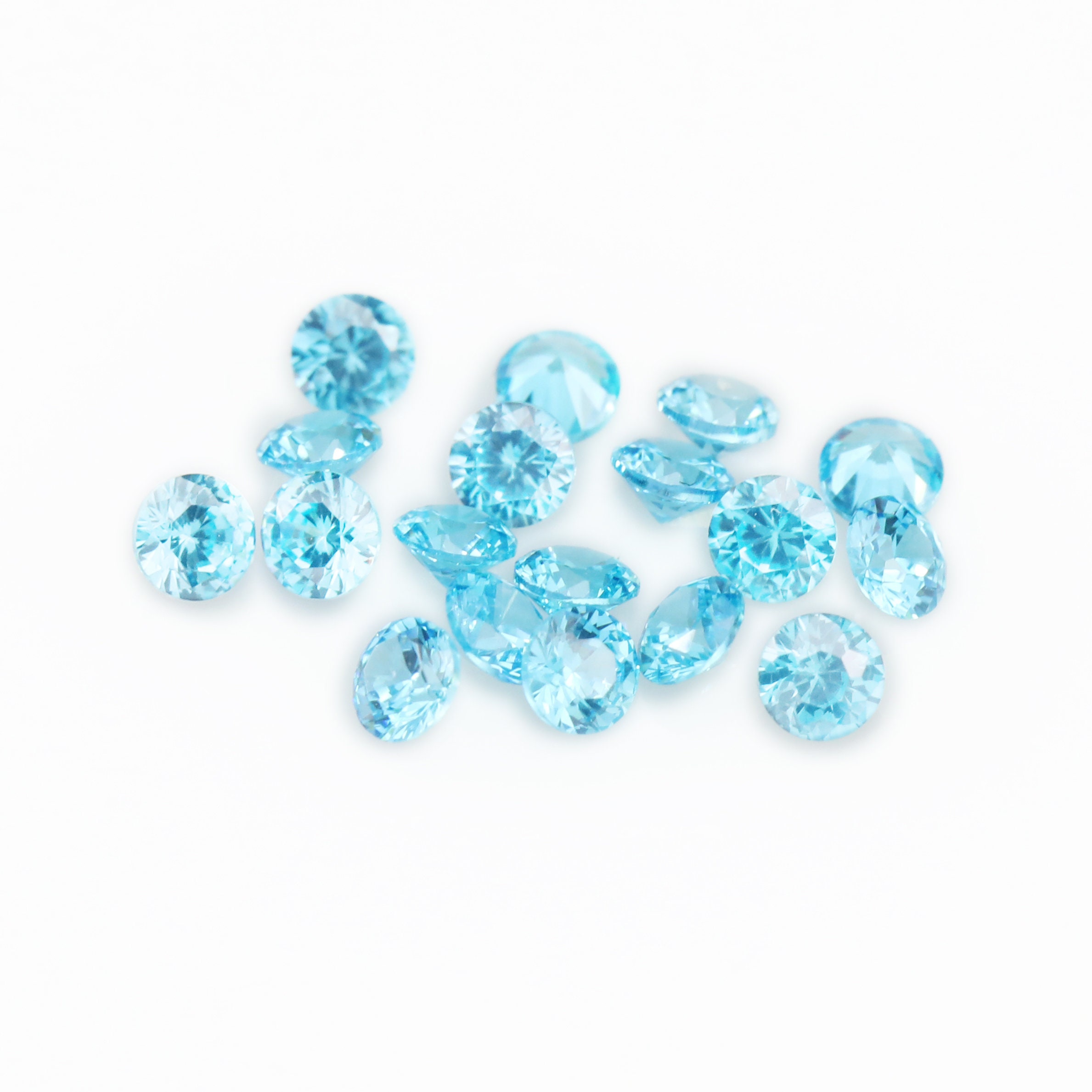 50pcs 1MM Imitation Birthstone Round Faceted Color Cubic - Etsy