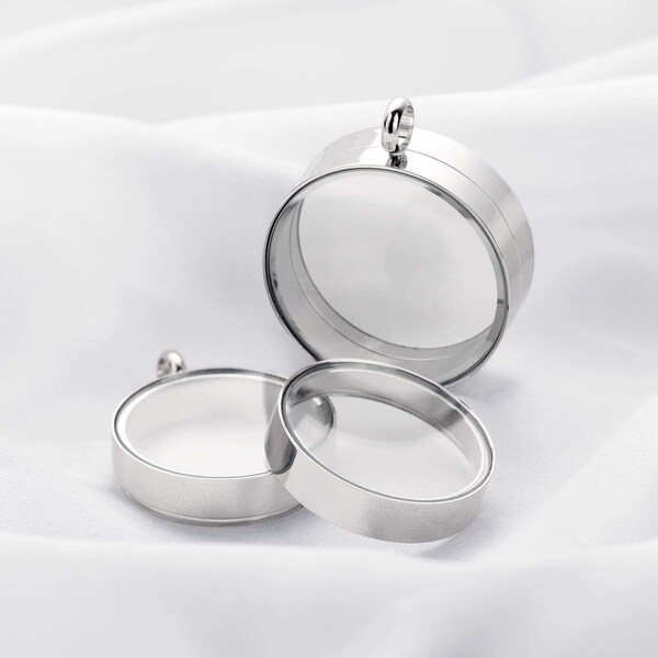 Glass Locket Pendant - Etsy