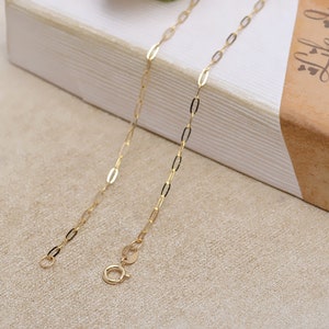 1.3MM Solid 18K Yellow Gold Necklace,au750 Necklace,18k Gold Cable ...