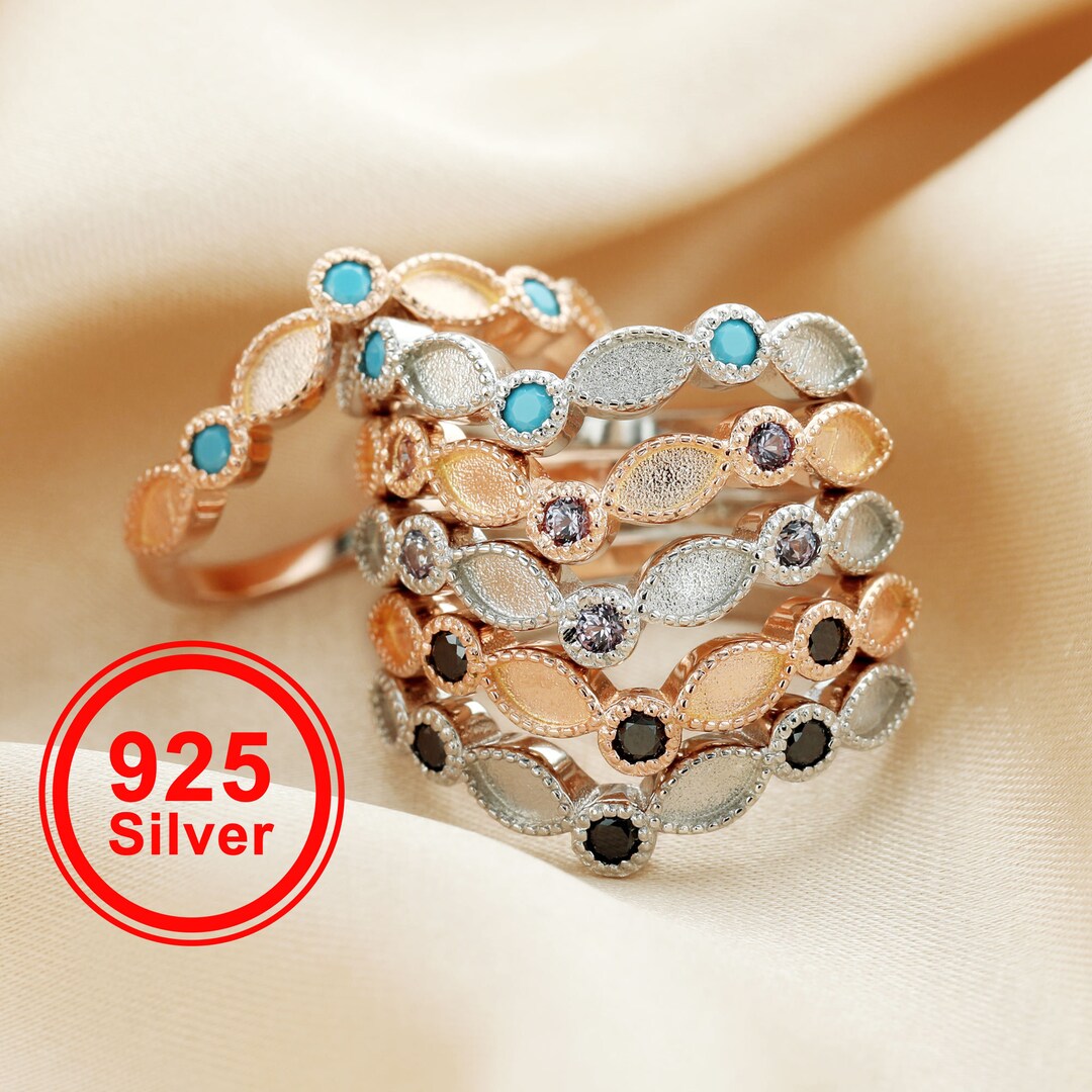 Curved Keepsake Mother Milk Resin Ring Settings,eternity Birthstone ...