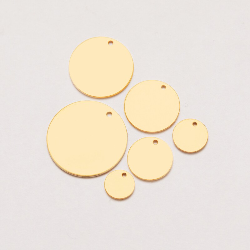 Gold Disc Pendant - Etsy