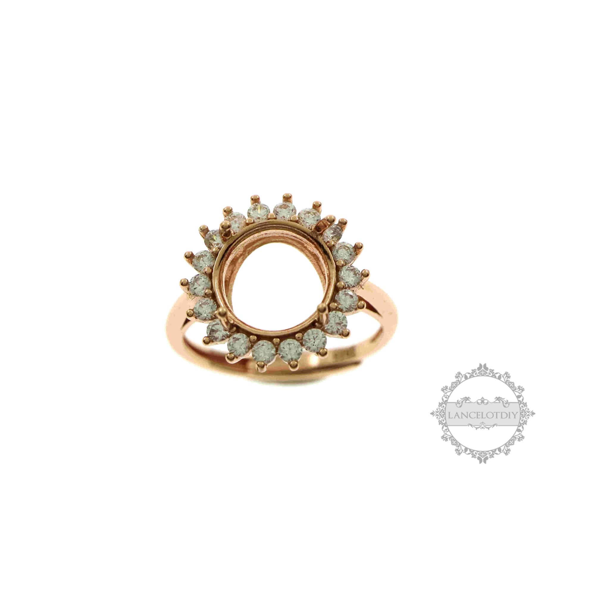 1pcs 4-15mm Round CZ Stone Prong Setting 925 Sterling - Etsy