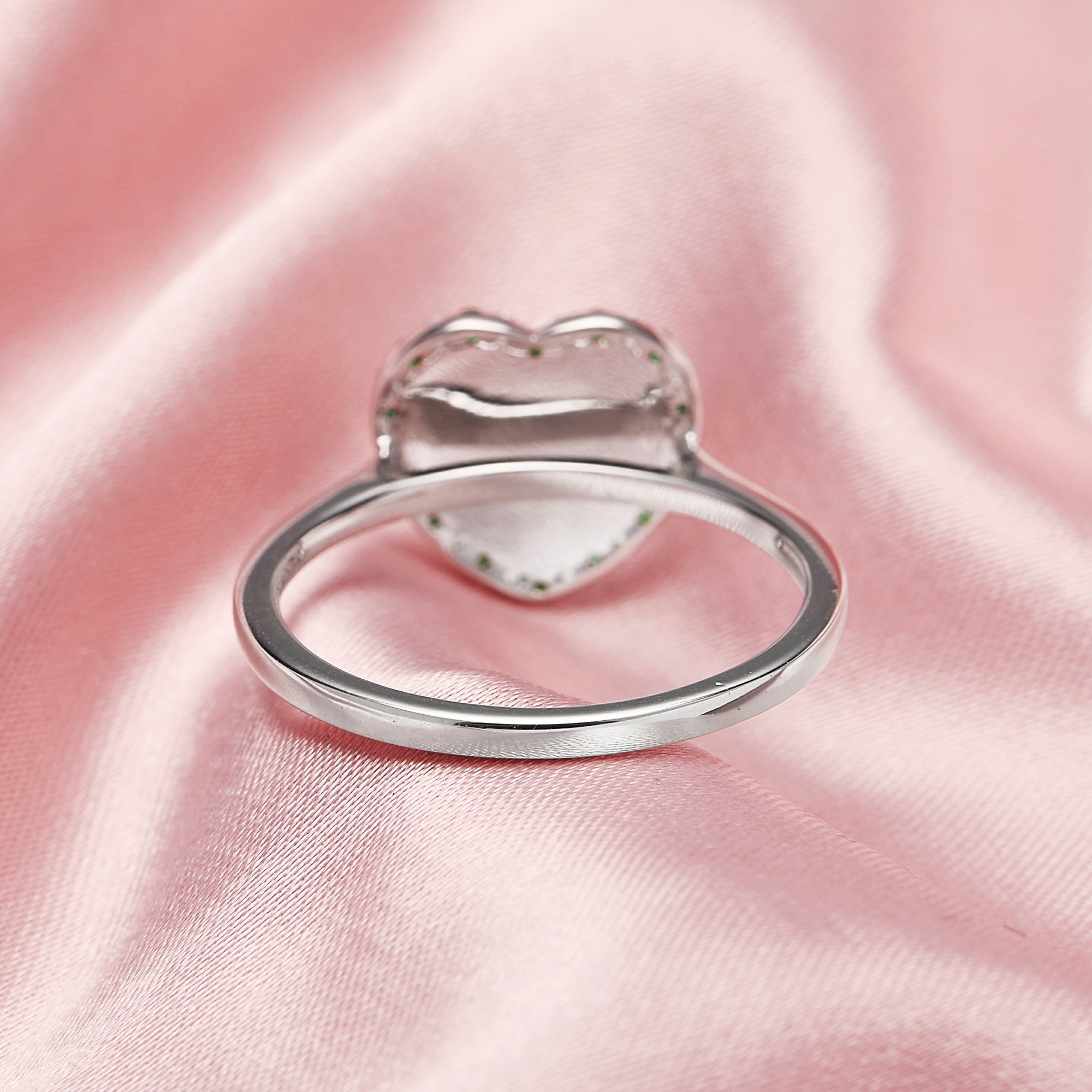 Keepsake Breast Milk Resin Halo Heart Bezel Ring Settings,solid Back ...