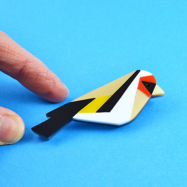 Plastic Bird Brooch - Etsy