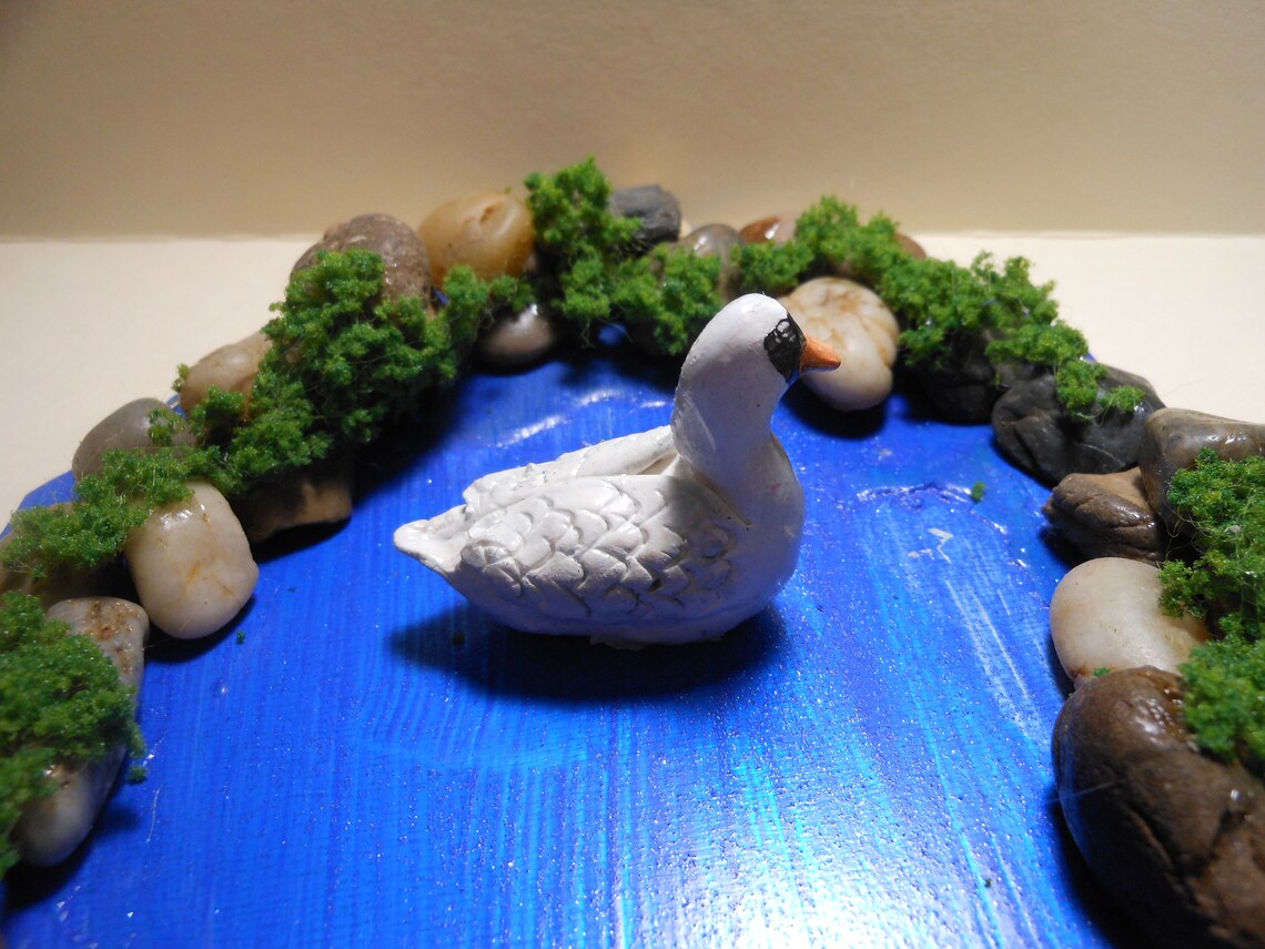 Miniature White Swan-1 1/2 Tall Swan polymer Clay Swan - Etsy Israel