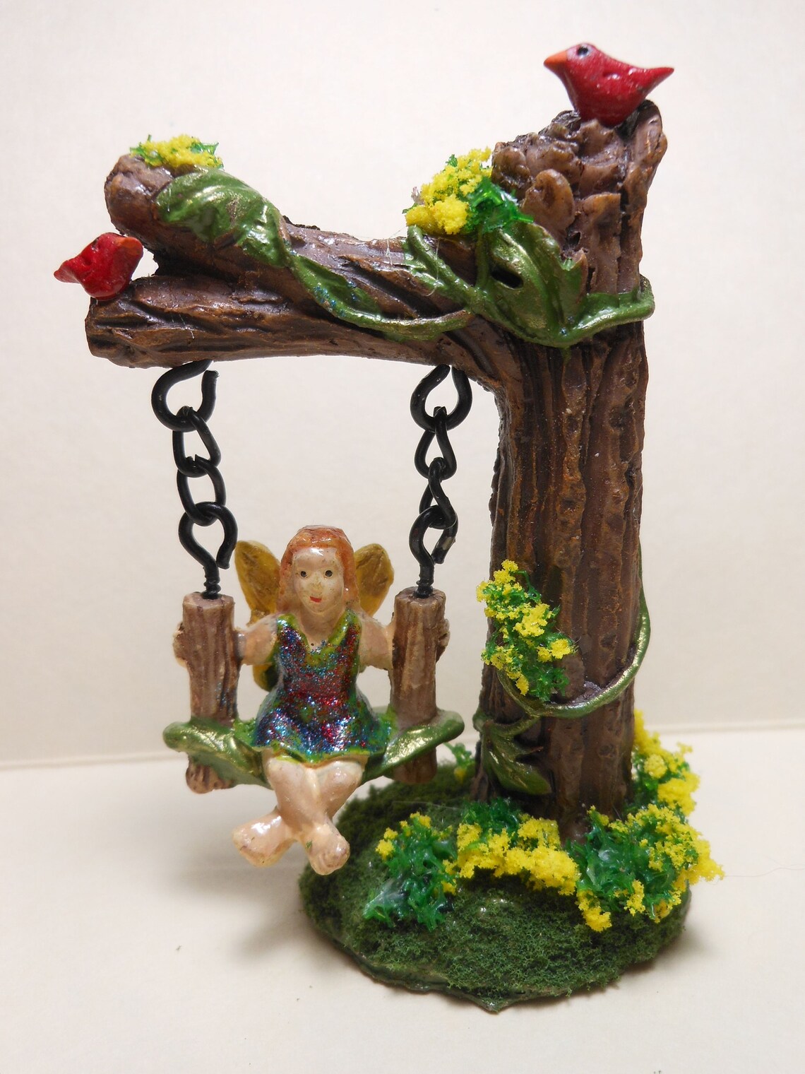 Fairy Swing Swing With Fairy-red Birds - Etsy