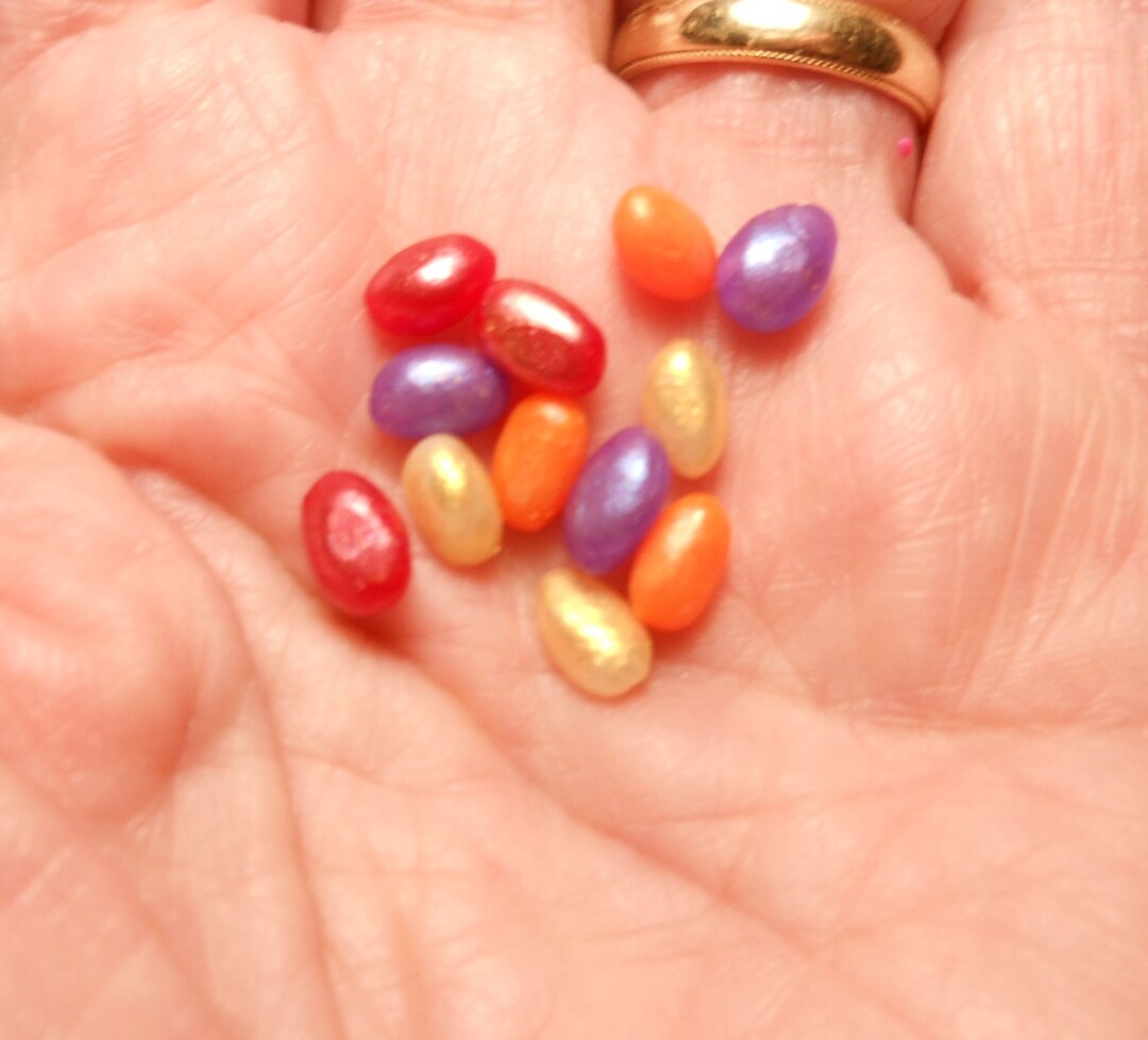 Easter Eggs- Set of 12 Colored Eggs-miniature Polymer Clay Eggs-doll ...