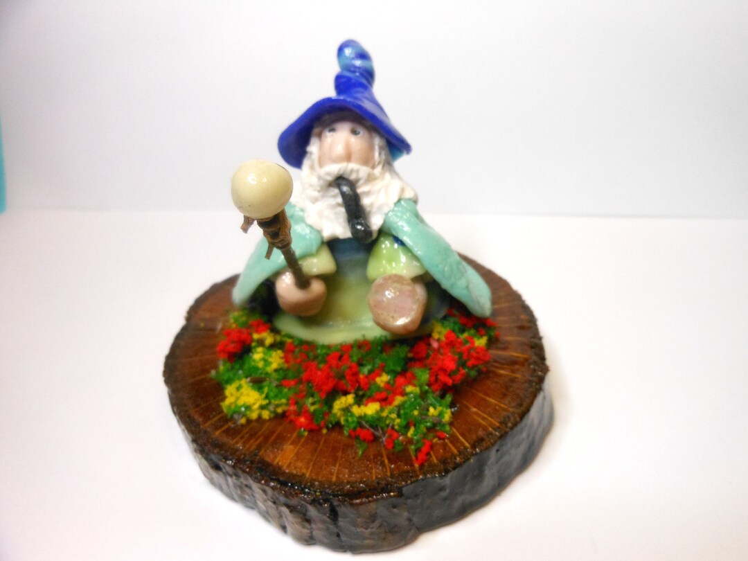 Wizard-glow in the Dark Wizard-polymer Clay Wizard-gazing Ball - Etsy