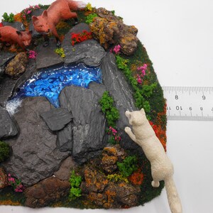 Fox Diorama-- the Big Stare Down- A Red Fox and Her Pup Stare Down ...