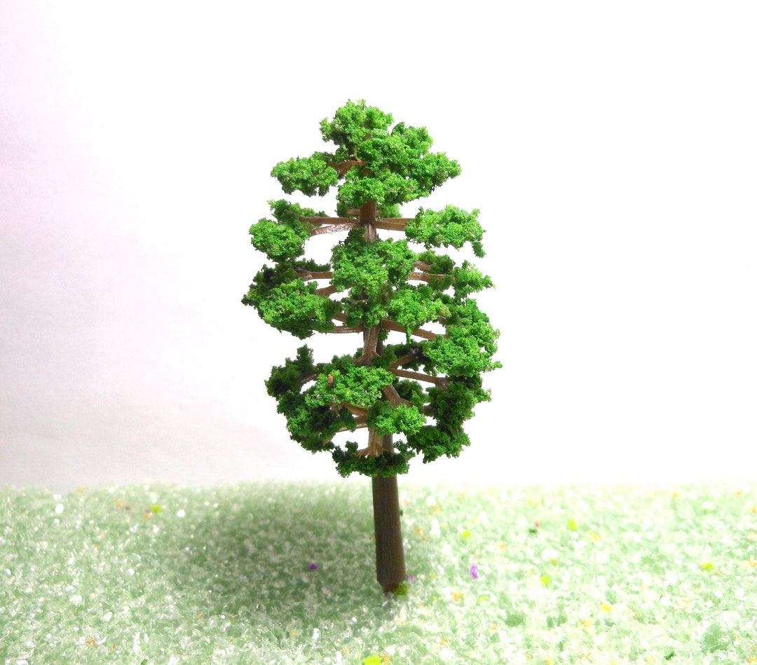 Green Oak Tree-2 1/2" With 1/4" Spike" Tall -miniature Green Tree-fairy ...