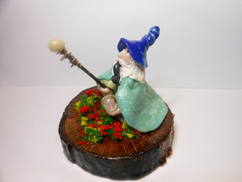 Wizard-glow in the Dark Wizard-polymer Clay Wizard-gazing Ball - Etsy