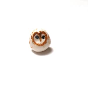 Micro-mini Owl-ooak-polymer Clay Tiny Owl-snow Owl-made to Order - Etsy