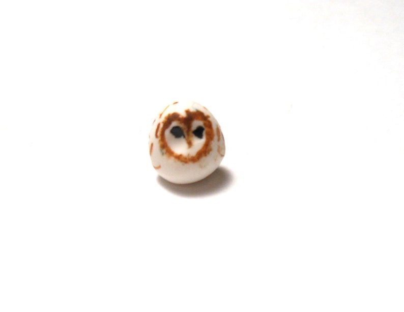 Micro-mini Owl-ooak-polymer Clay Tiny Owl-snow Owl-made to Order - Etsy
