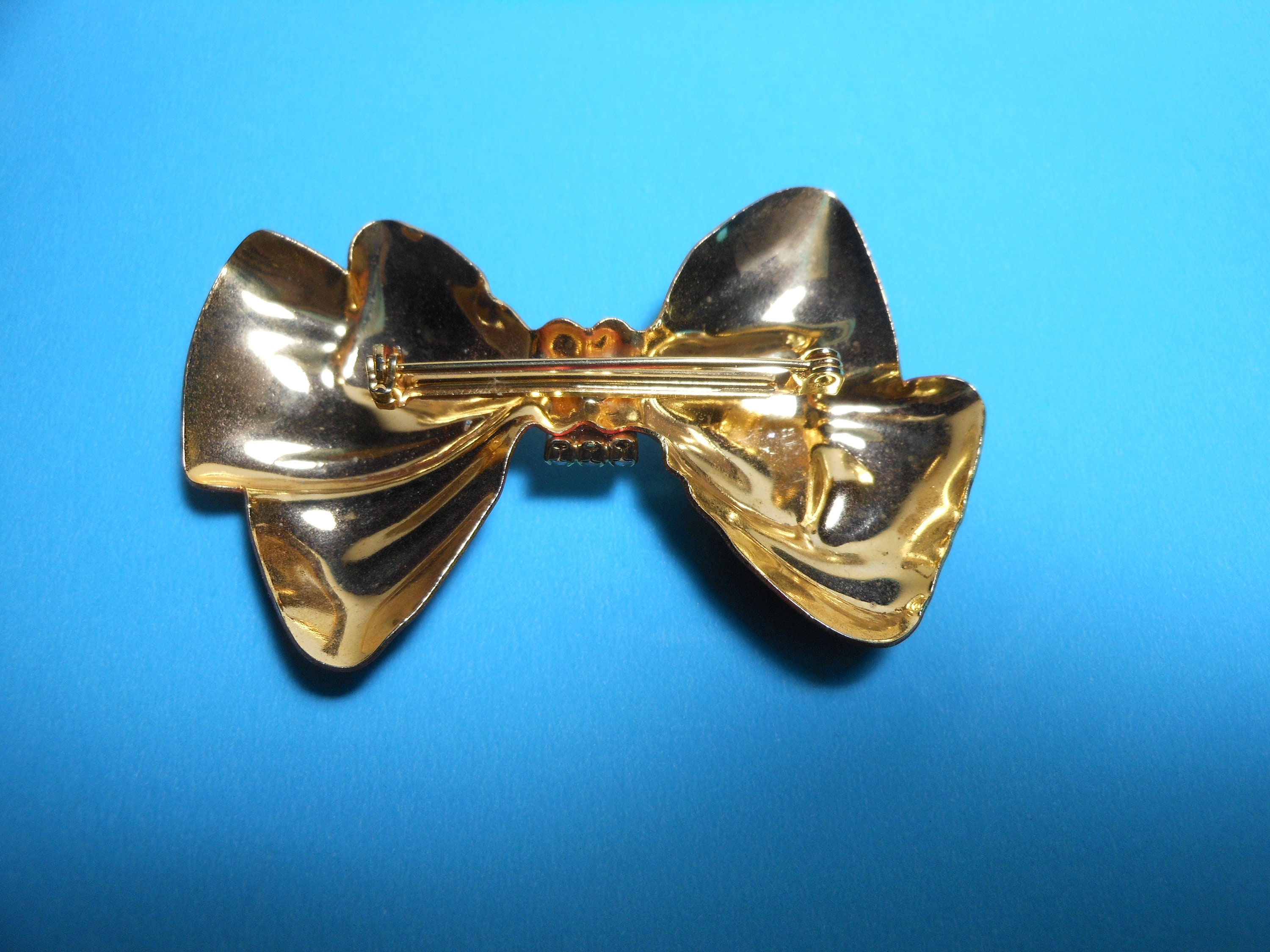 Red Bow Brooch-rhinestone Brooch - Etsy UK