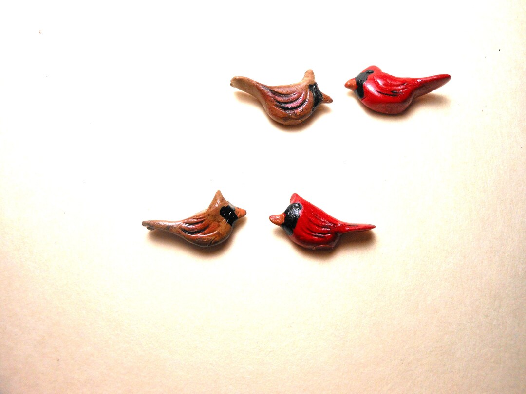 Cardinals/male and Female Cardinal/3/4" Birds -made to Order-one Male ...