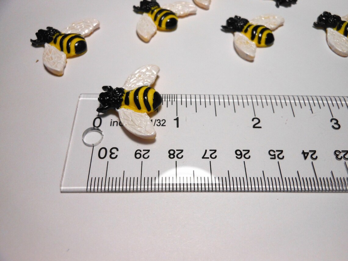 Bees-honey Bees-polymer Clay Large Bees-ooak-sets of 5 Bees - Etsy