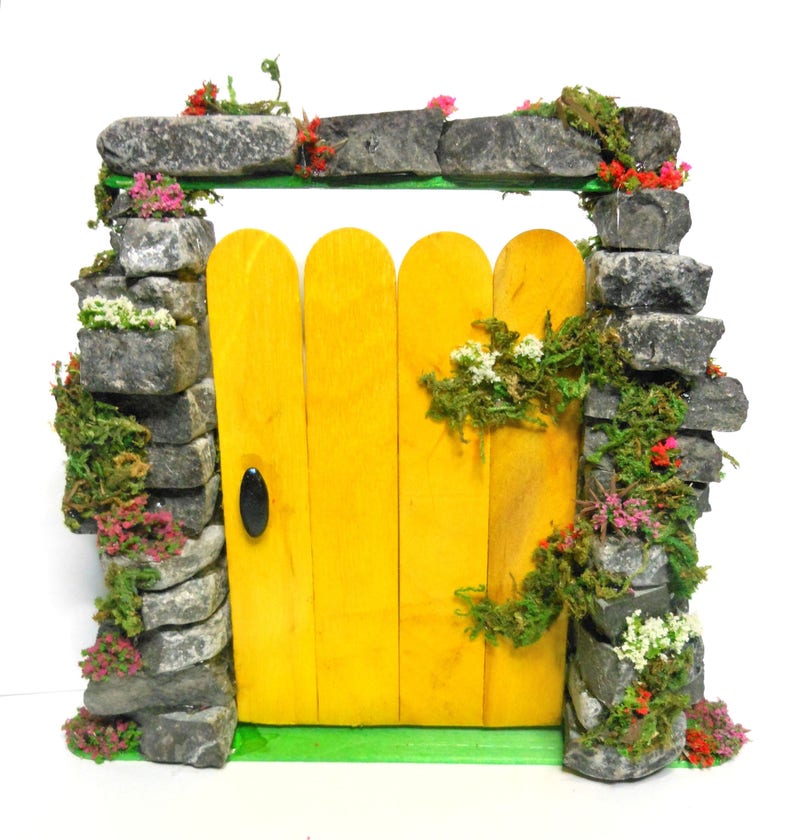 Fairy Garden Door/gate-ooak-2 Sided Door/gate-stone | Etsy