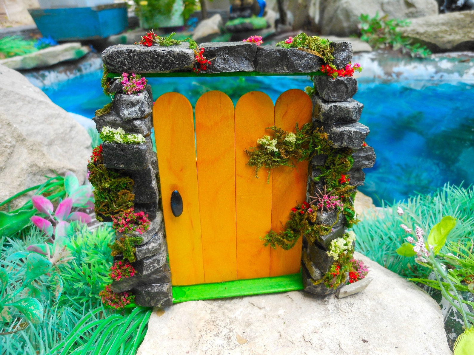 Fairy Garden Door/gate-ooak-2 Sided Door/gate-stone | Etsy