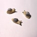 Snails- Set of 3 Teeny Tiny Polymer Clay 3/8" Glow in the Dark Snails ...