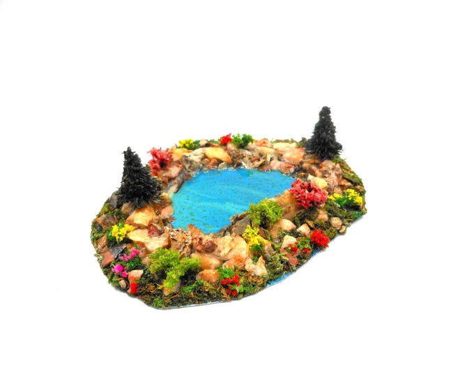 Fairy Pond-model Train Pond-doll House Pond-terrarium Pond-ooak - Etsy