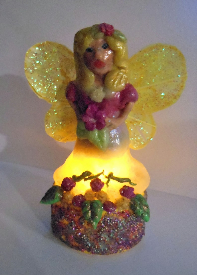 Fairy Nightlight OOAK Lighted Fairy-Polymer Clay | Etsy