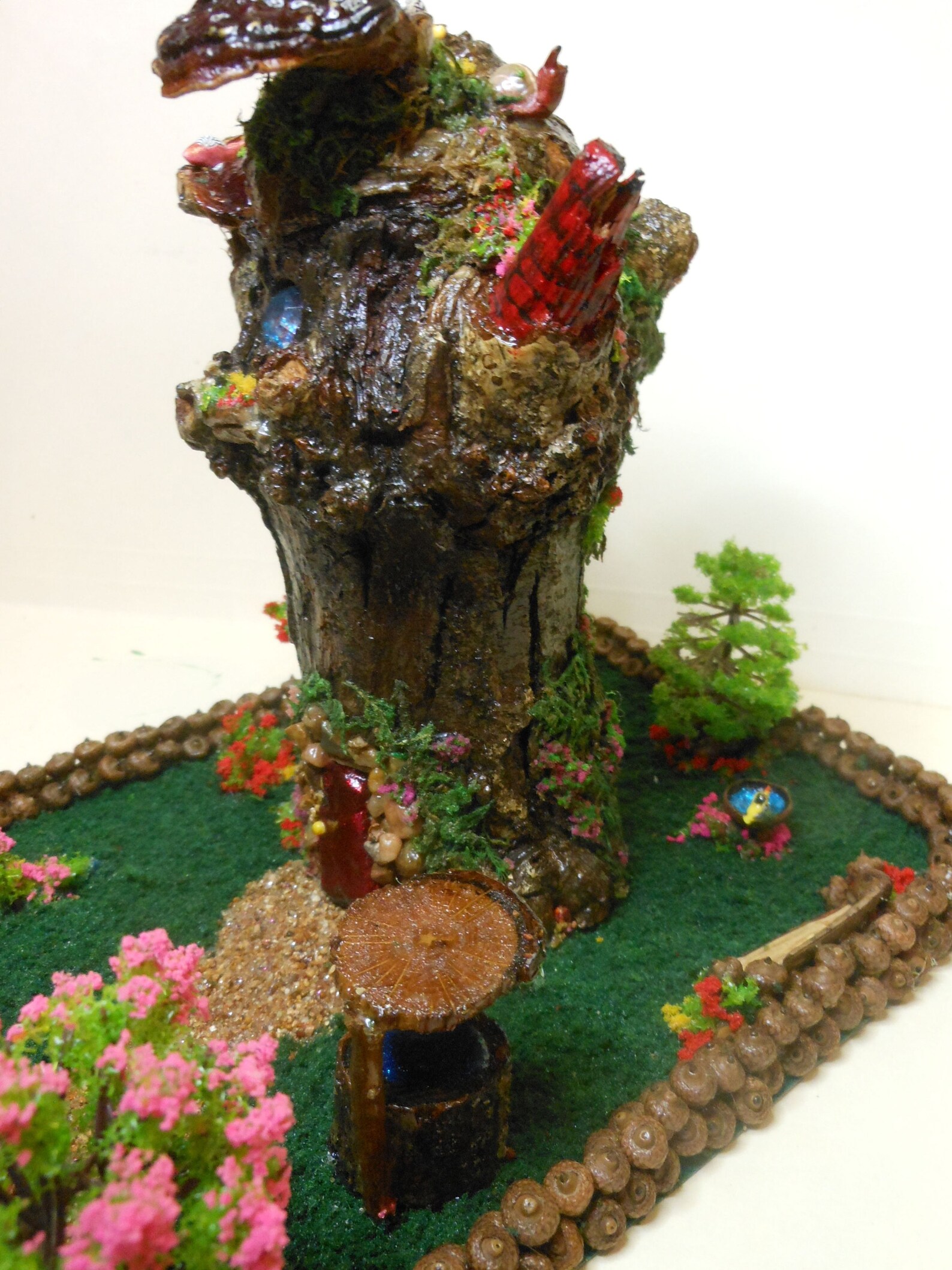 Fairy House Diorama-ooak-fairy House/fairy Well/fairy Bird - Etsy