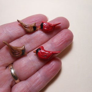Cardinals/male and Female Cardinal/3/4" Birds -made to Order-one Male ...