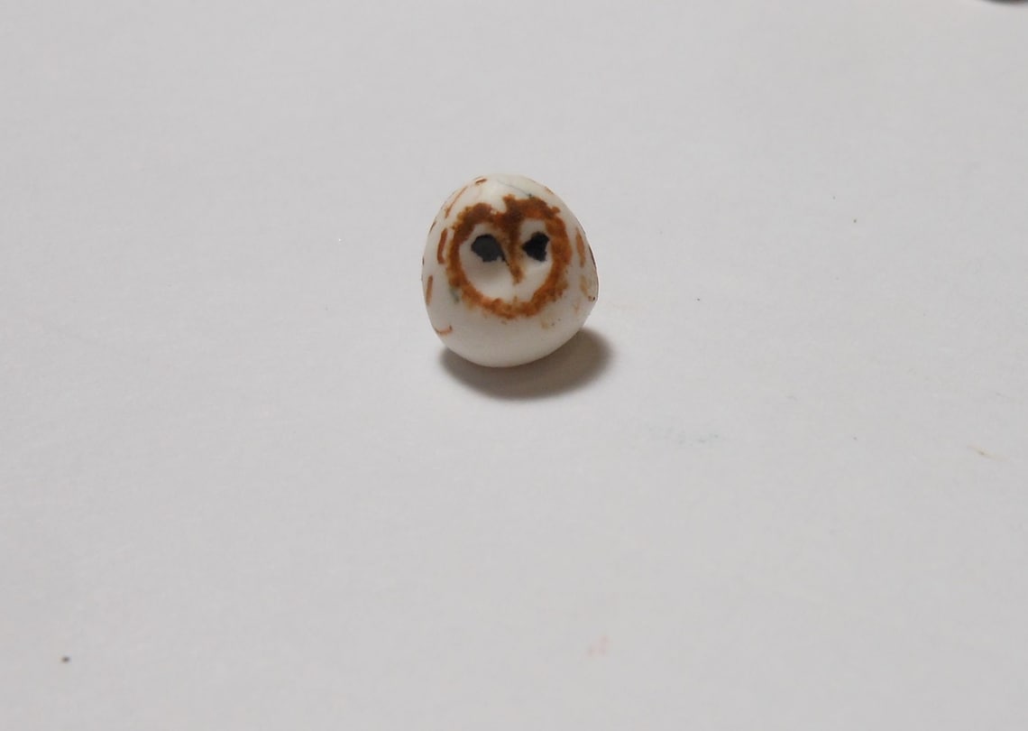 Micro-mini Owl-ooak-polymer Clay Tiny Owl-snow Owl-made to Order - Etsy