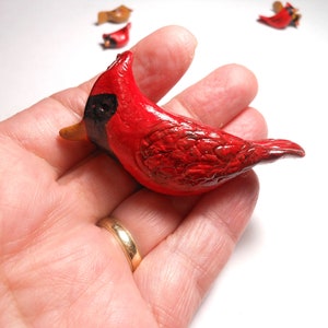 Large Polymer Clay Cardinal-ooak-cardinal - Etsy