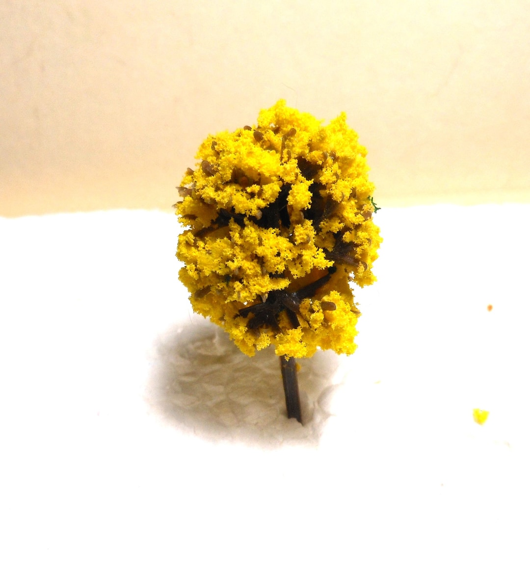Fairy Garden Miniature 1 1/2" Tall Yellow Tree/bush-bright Yellow Ball ...