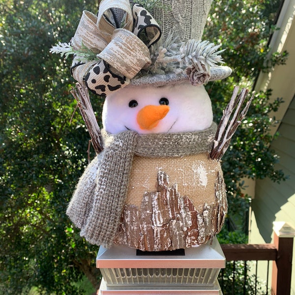 Snowman Head Tree Topper - Etsy