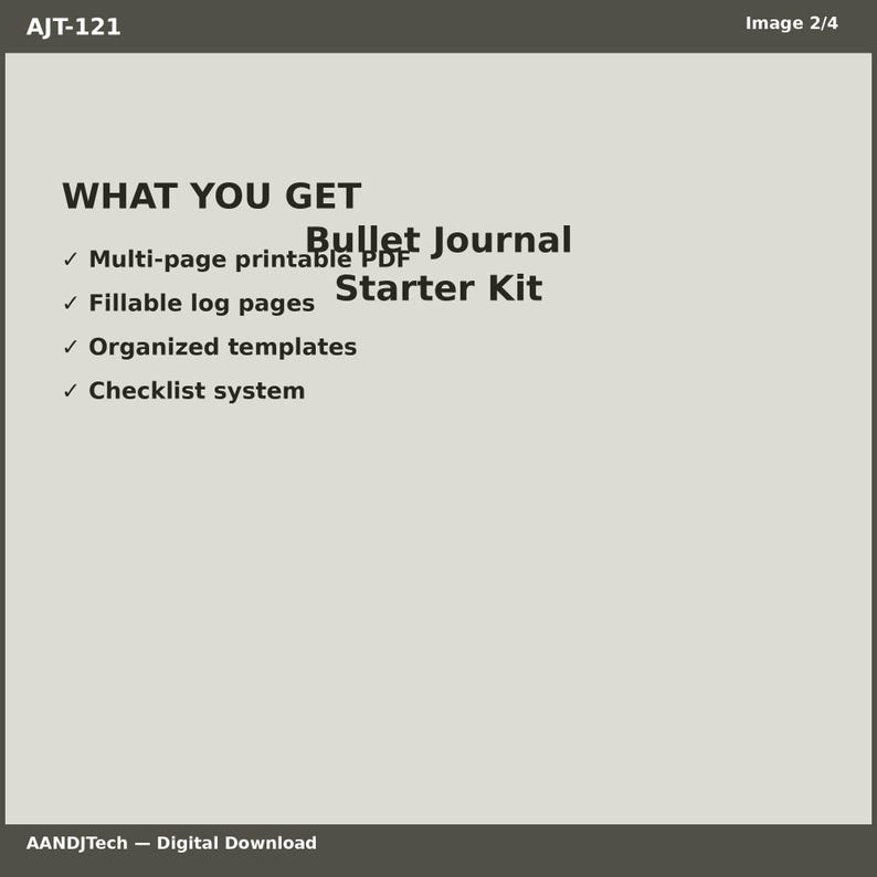 Bullet Journal Starter Kit | Bujo Spread Templates | Habit Tracker ...