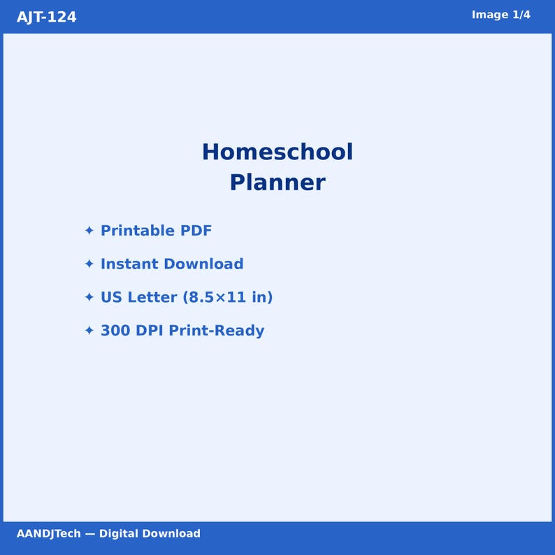 Homeschool Planner | Lesson Plan Templates | Student Grade Tracker ...