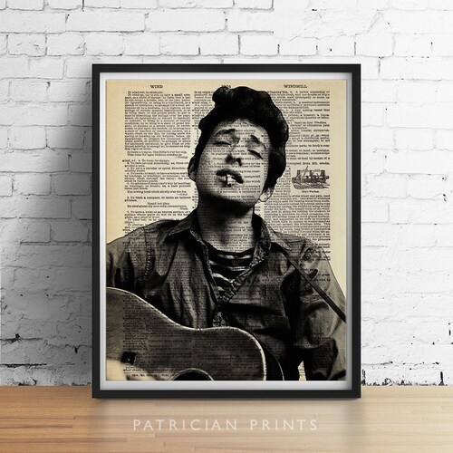 BOB DYLAN Rare Signed Numbered Art Print by Adam Turkel 2020 | Etsy