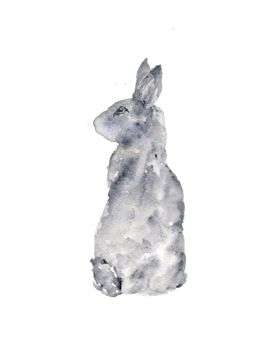 Rabbit Art Watercolor Painting Watercolor Rabbit Rabbit - Etsy