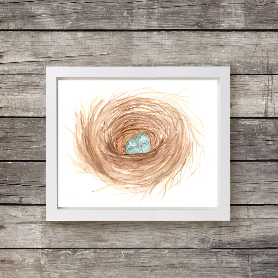 Bird Nest Painting Watercolor Painting Watercolor Nest Nest - Etsy