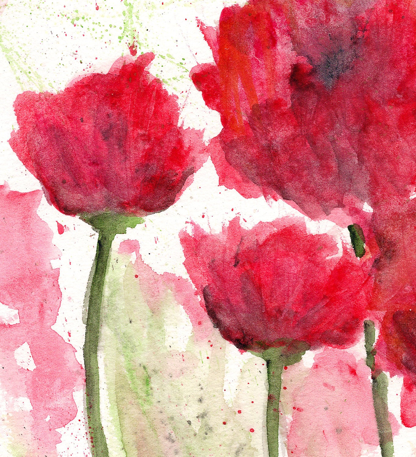 Watercolor Flowers, Watercolor Poppies, Flower Painting, Flower Art ...