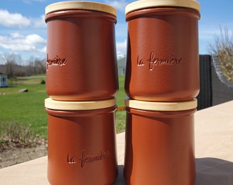 Periwinkle La Fermiere Recycled Yogurt Jars With Lids Set of 6 - Etsy