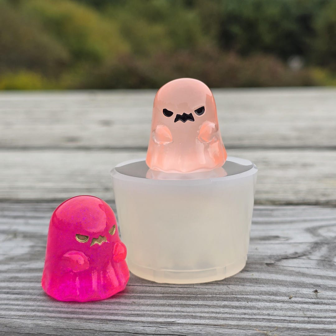 Mini 3D Angry Ghost Silicone Mold for Resin. - Etsy