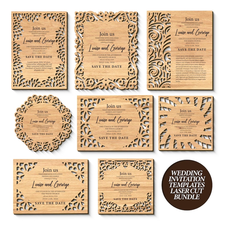 Birthday Invitation Dxf - Etsy UK