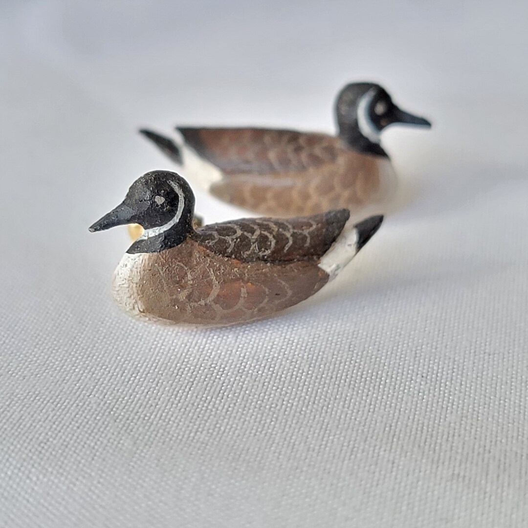 Vintage Handmade Duck Earrings - Etsy