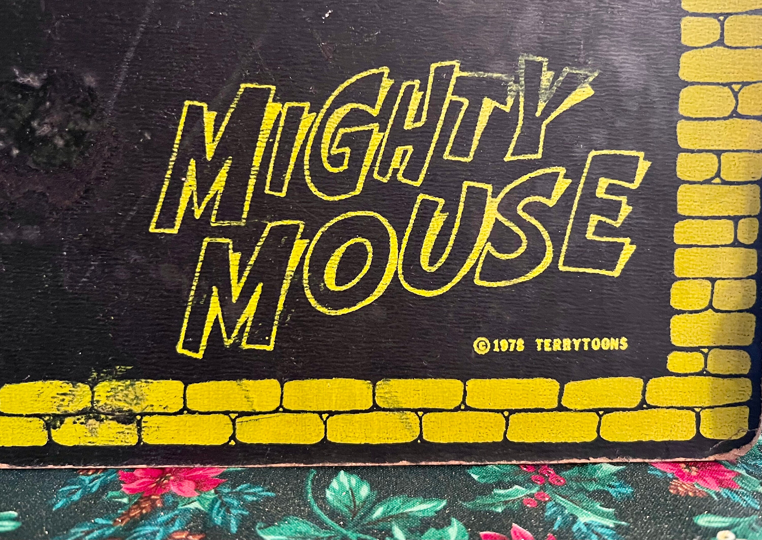 1978 Mighty Mouse Chalk Board and 2000 MM Lunchbox - Etsy