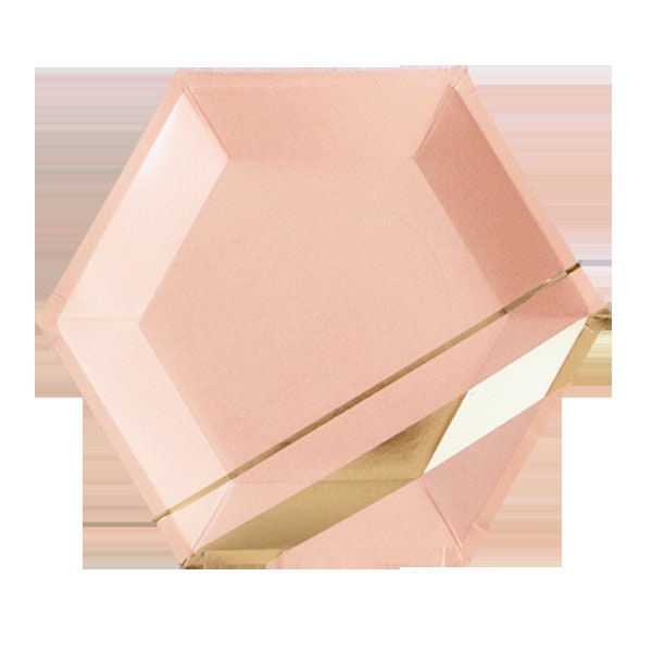 Peach Paper Plates - Etsy