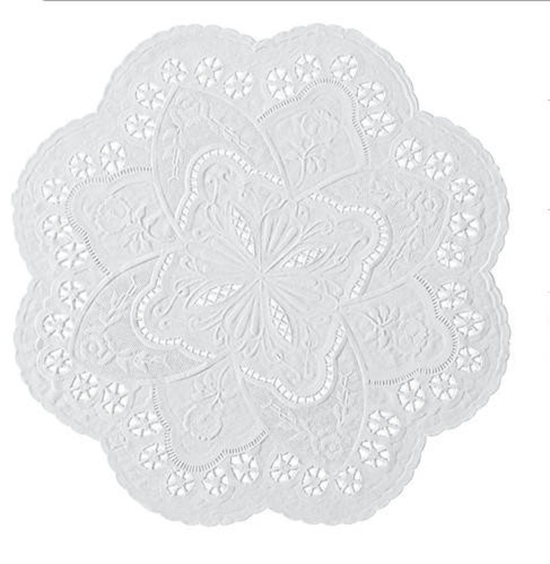25 White Lace Paper Doilies 10inch Round . Wedding Decor, Bridal Shower ...