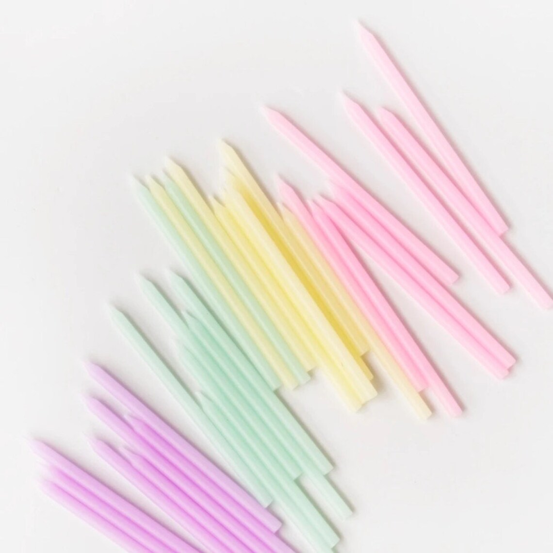 Pastel Candles Birthday Candles - Etsy