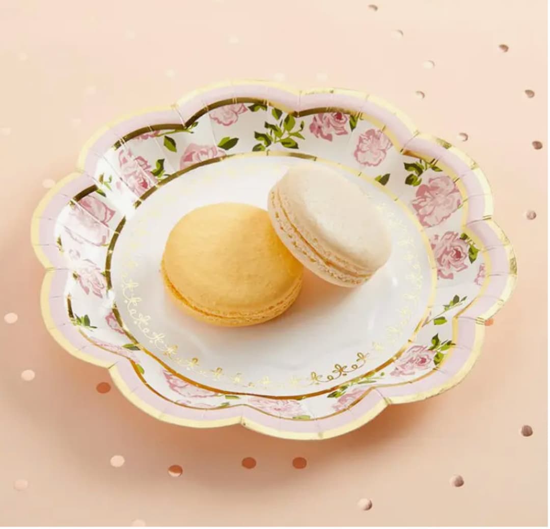 Floral Dessert Plates - Set of 16 - 7" - Etsy