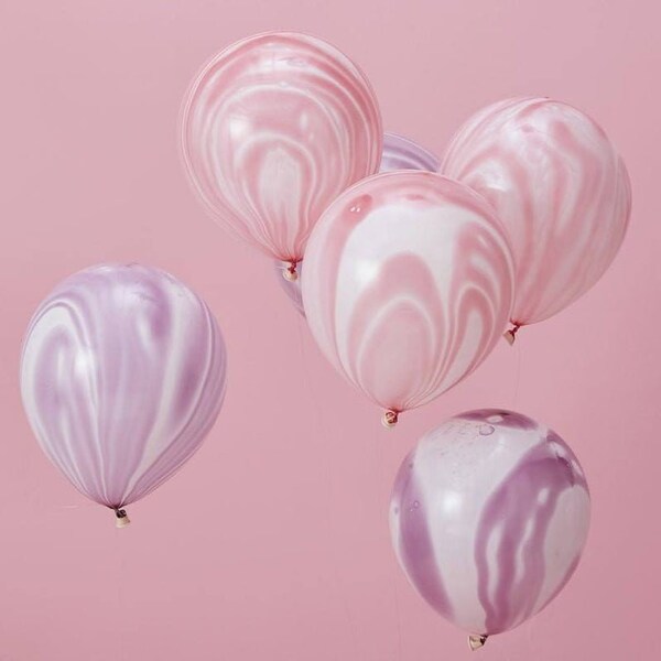 Marble Balloons - Etsy